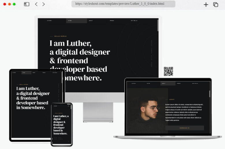 50 fresh Personal Website Templates 2024 – freshDesignweb