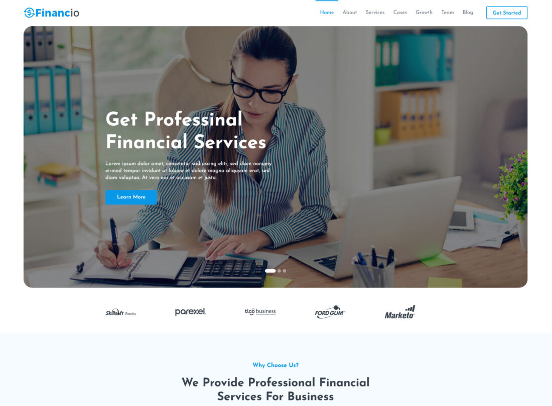 36 Best Financial Website Templates Free & Premium - freshDesignweb