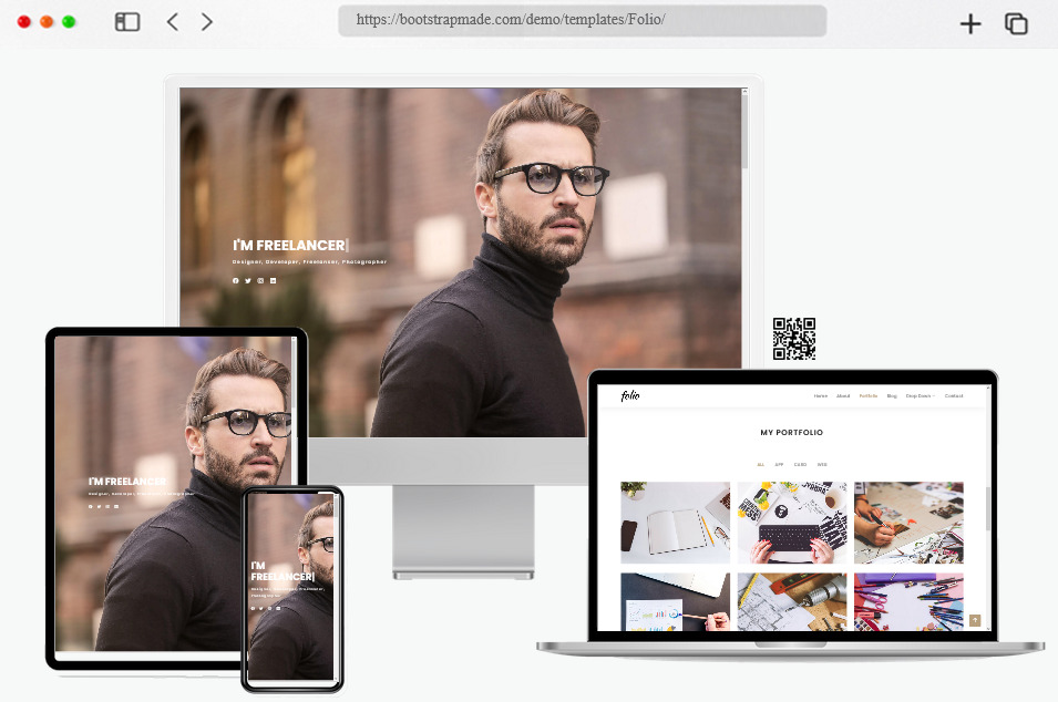 40+ Best Portfolio Website Templates Free & Premium - freshDesignweb
