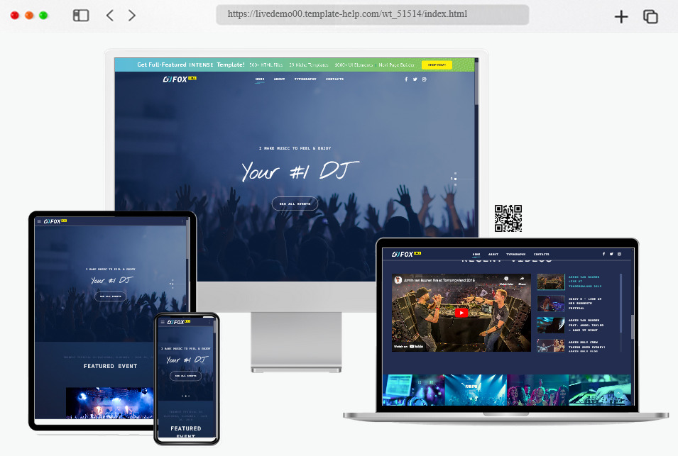 25 Best Music Website Templates Free & Premium - freshDesignweb