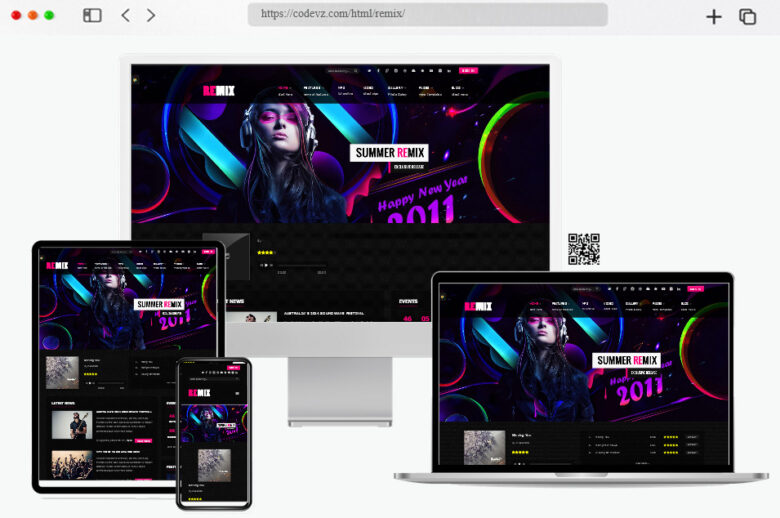 25 Best Music Website Templates Free & Premium - freshDesignweb