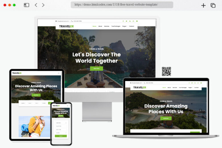30+ Best Free & Paid Travel Website Templates 2025 - freshDesignweb