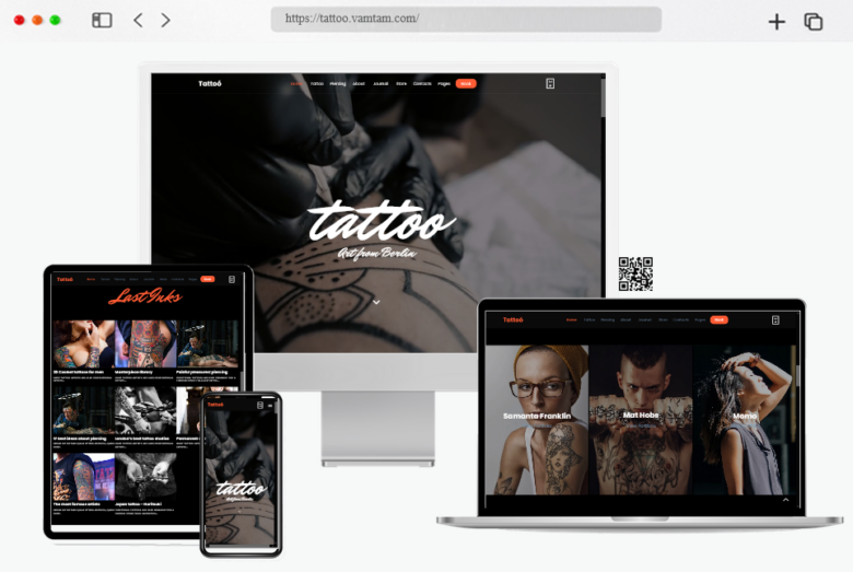 15 Best Tattoo WordPress Themes 2024 - freshDesignweb