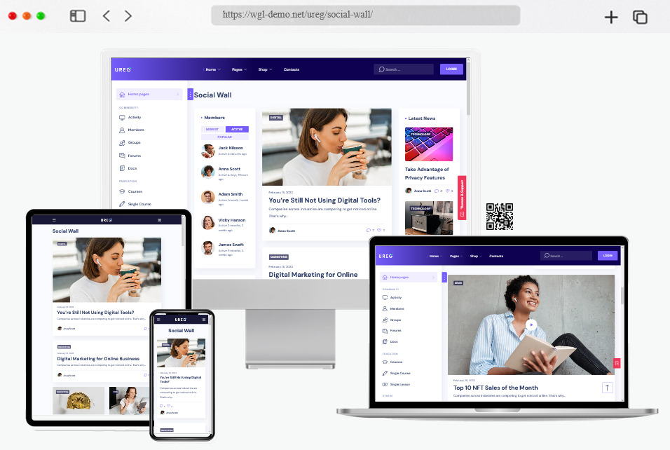 15+ Best Social Network Community WordPress Themes 2025 - freshDesignweb