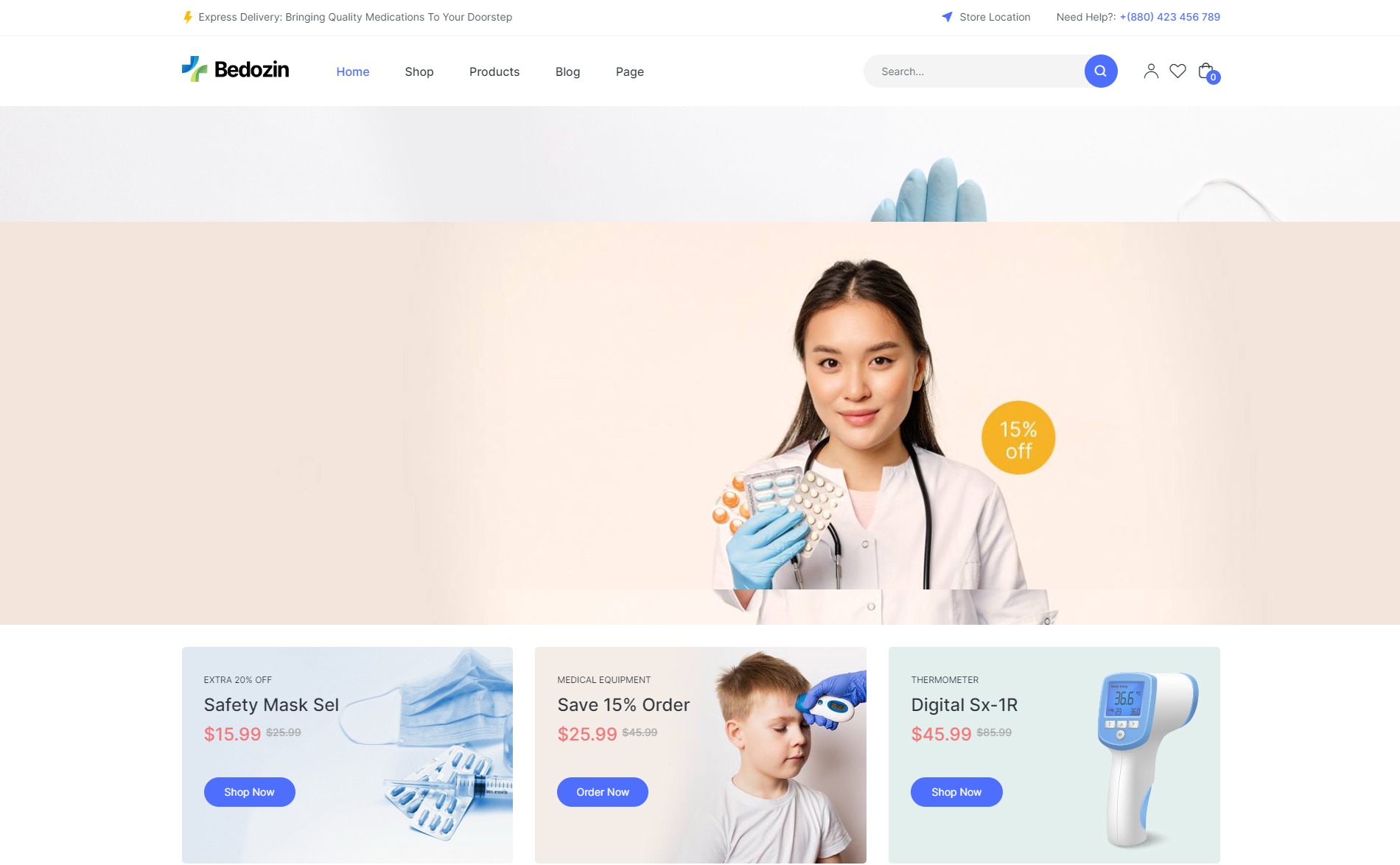 15+ Best Medicine Pharmacy WordPress Themes 2025 - freshDesignweb