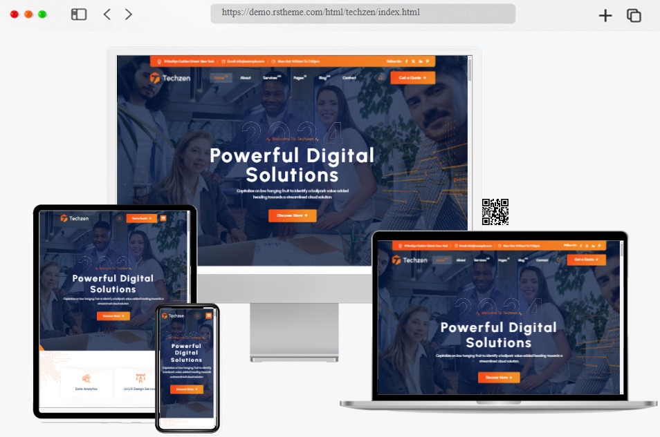 20 Best Technology & IT Solutions Website Templates 2024 - freshDesignweb