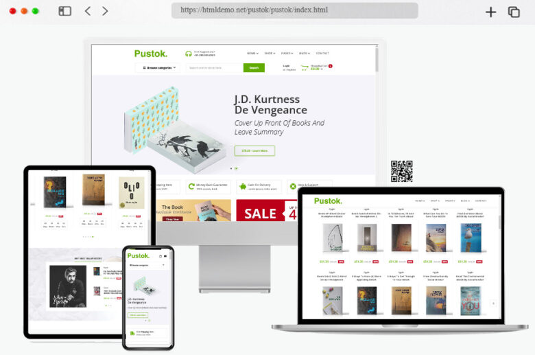 8 Best Book Website Templates for Author & Bookstore - freshDesignweb