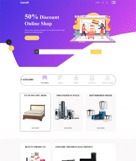 45+ Best Free eCommerce Website Templates 2024 - freshDesignweb