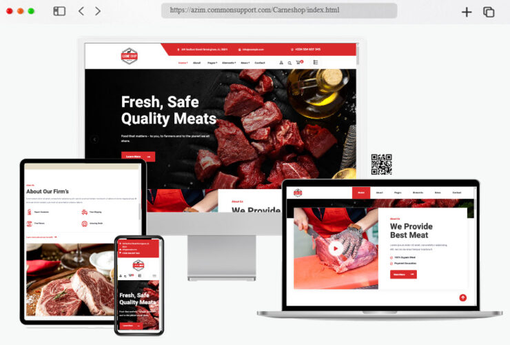 9 Best Meat Shop Website Templates 2024 – freshDesignweb