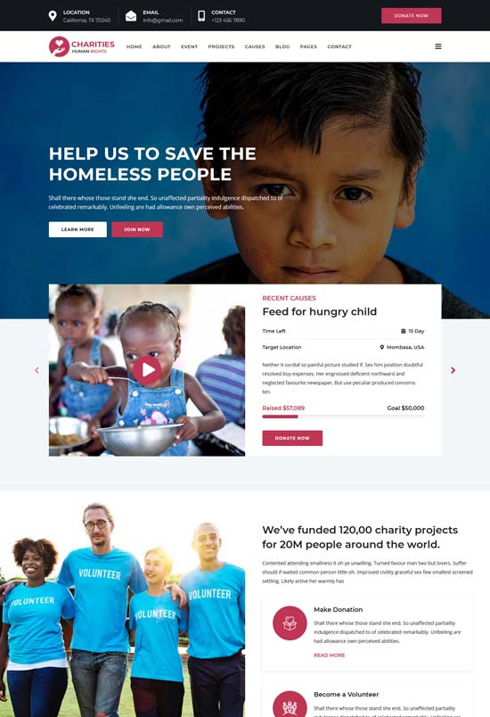 90+ Best NGO Charity Website Templates 2022 - freshDesignweb
