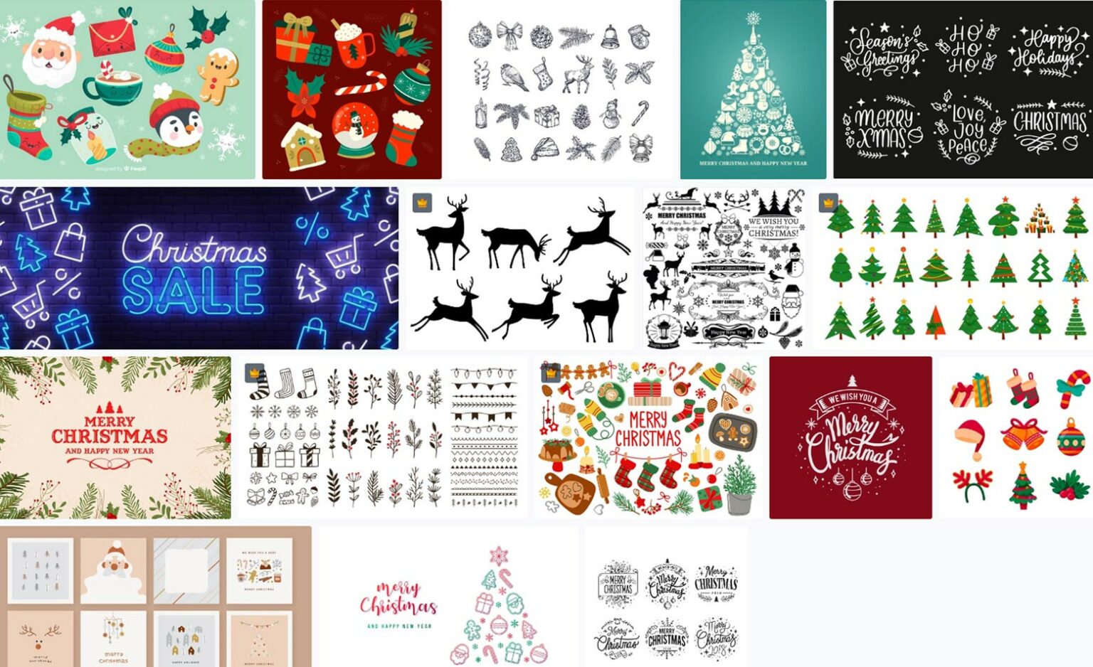 30 Free High Quality Christmas Icon Sets – freshDesignweb