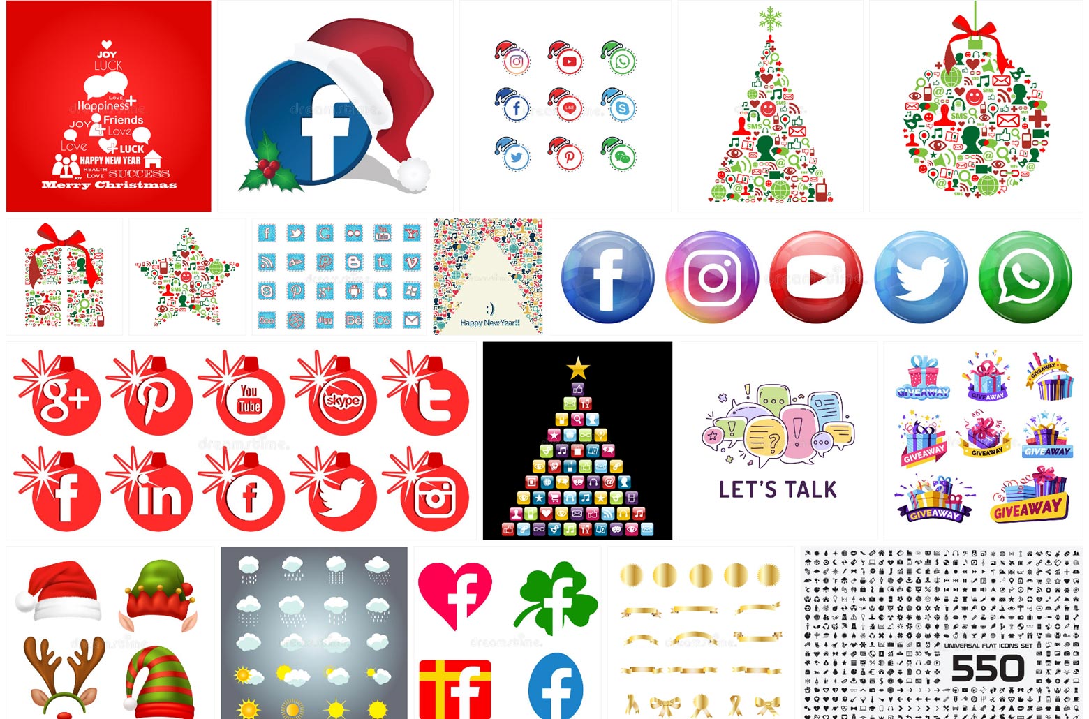 30 Free High Quality Christmas Icon Sets – freshDesignweb