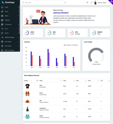 40+ Best Free Admin Templates for 2026 – freshDesignweb