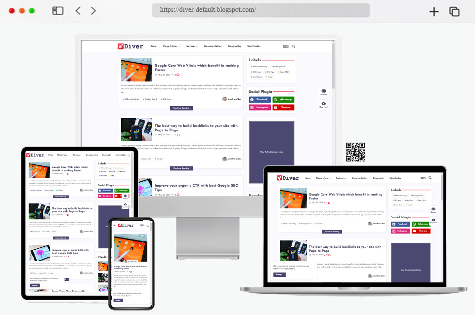80+ Best Free Blogger Templates for 2025 – freshDesignweb