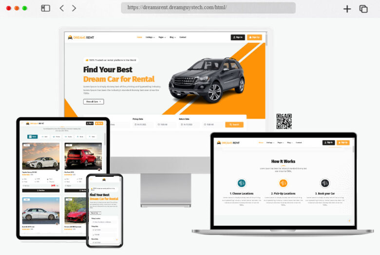 7 Best Car Rental Website Templates 2024 - freshDesignweb