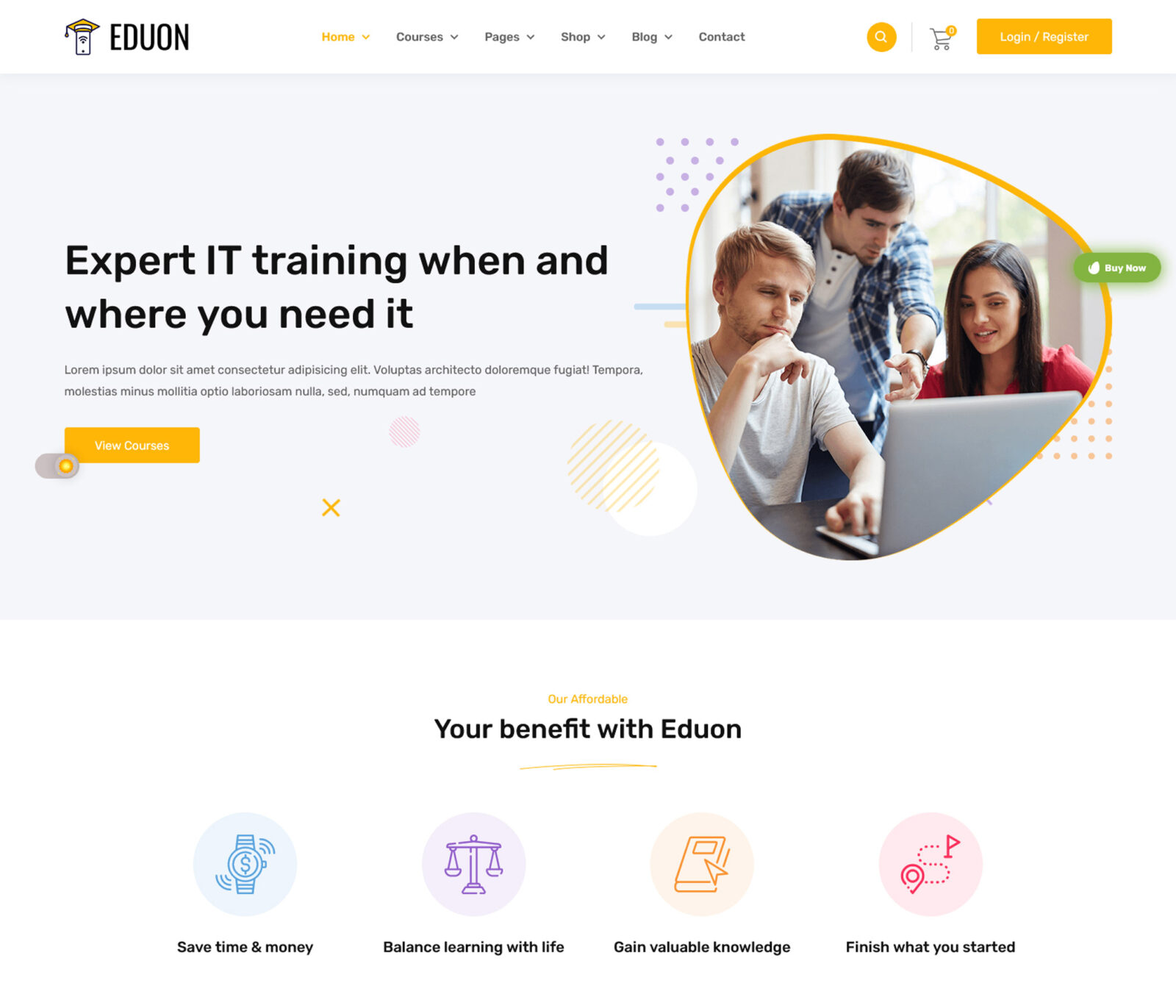 9 Best Training Website Templates 2024 - freshDesignweb