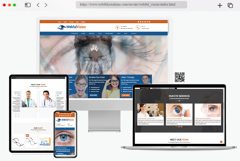 10+ Best Eye Care & Optometrist Website Templates 2025 - freshDesignweb