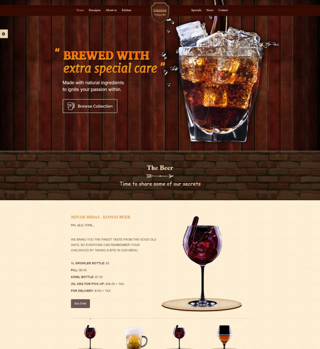 20 Best Brewery Beer Website Templates 2024 - freshDesignweb
