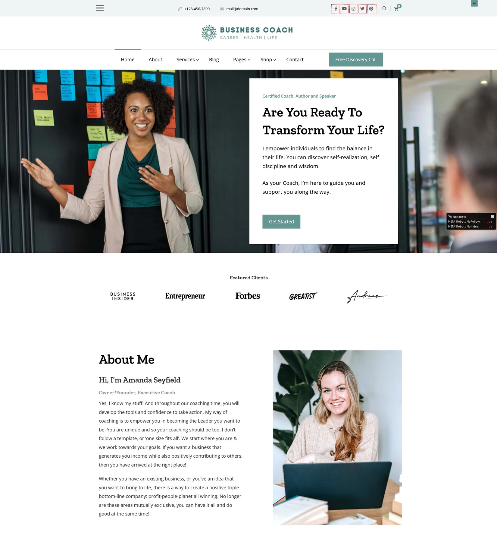 17 Best Free Coach WordPress Themes 2024 - freshDesignweb