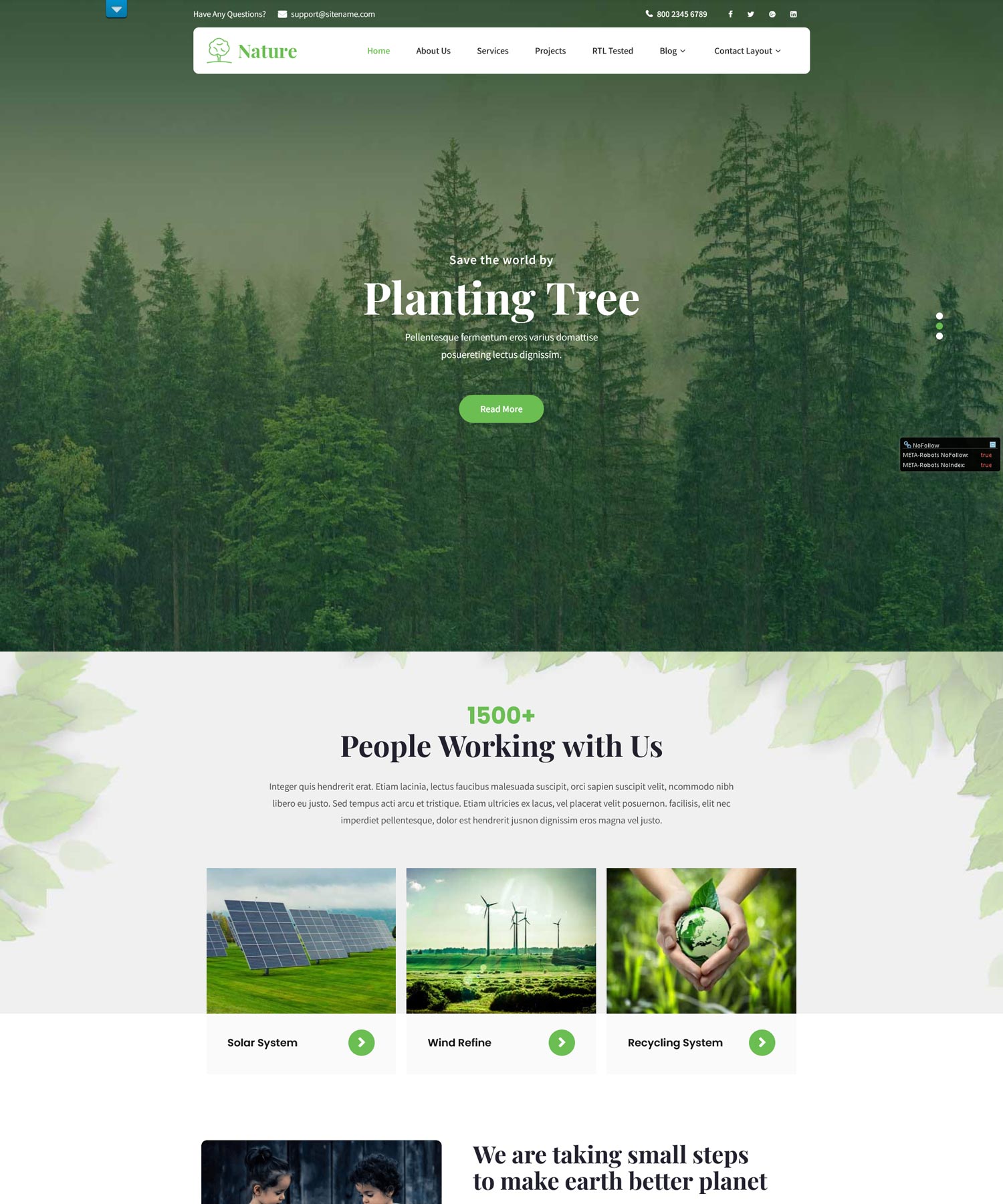 16 Best Free Eco Nature Environment WordPress Themes 2024 - freshDesignweb