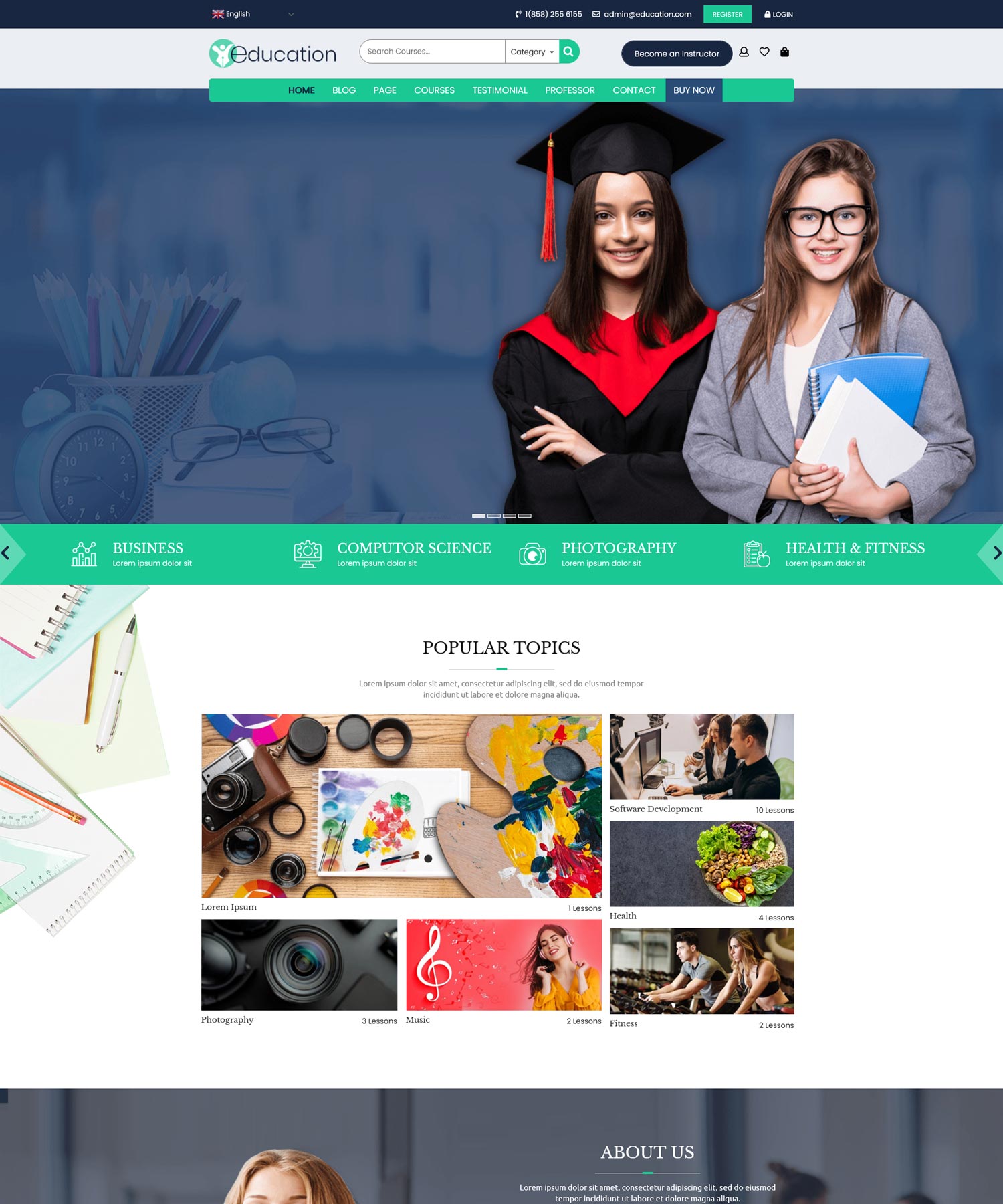 33 Best Free Education WordPress Themes 2024 - freshDesignweb