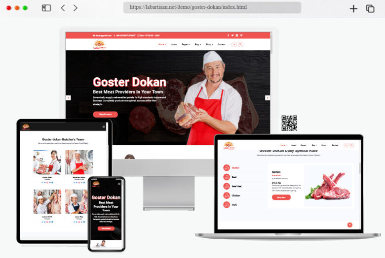 9 Best Meat Shop Website Templates 2024 – freshDesignweb