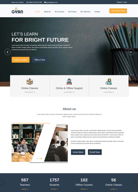 90+ Best Education Website Templates 2021 - Page 2 of 3 - freshDesignweb