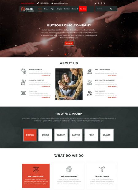 15 Free IT Solution & Software Company WordPress Themes – freshDesignweb