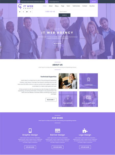 15 Free IT Solution & Software Company WordPress Themes – freshDesignweb