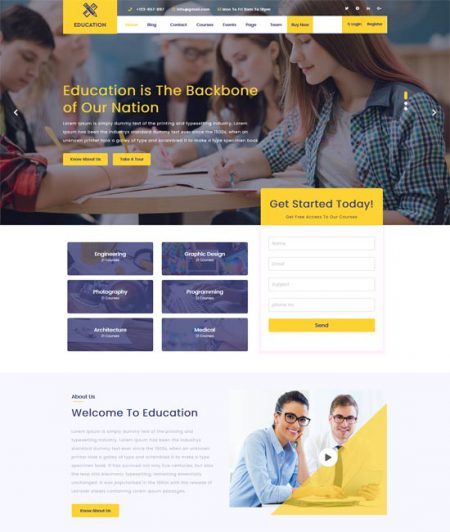 15+ Best Free Education WordPress Themes 2025 – freshDesignweb