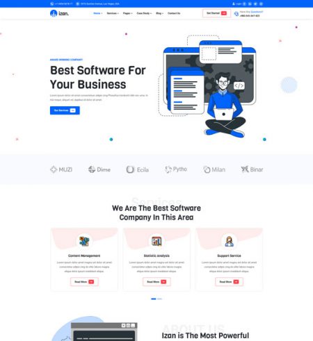 30 Best IT Company Website Templates 2024 - freshDesignweb