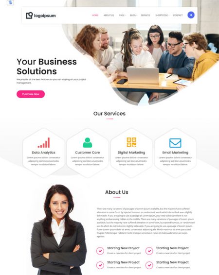 15 Free IT Solution & Software Company WordPress Themes – freshDesignweb