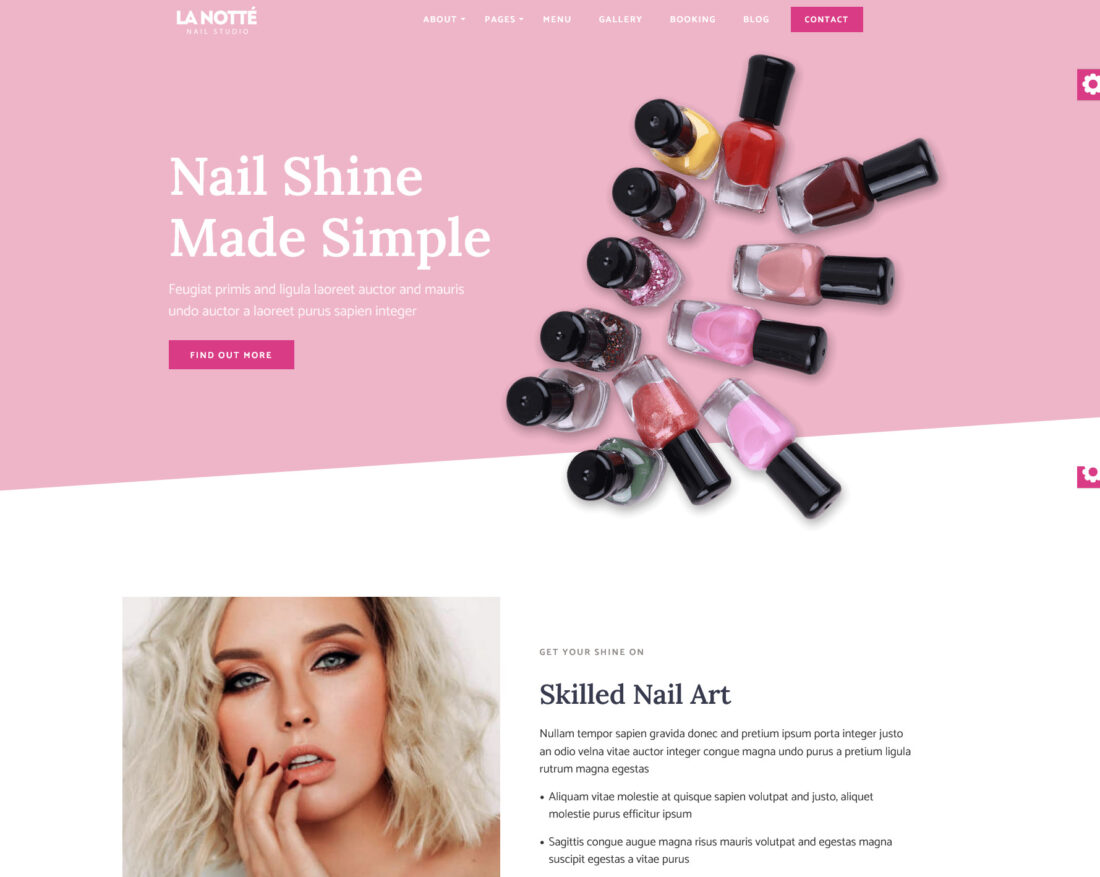 10+ Best Nail Salon WordPress Themes for 2025 - freshDesignweb