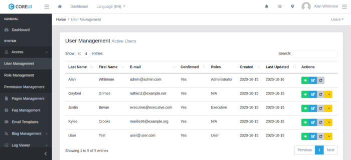 7 Best Free Laravel Admin Templates FreshDesignweb