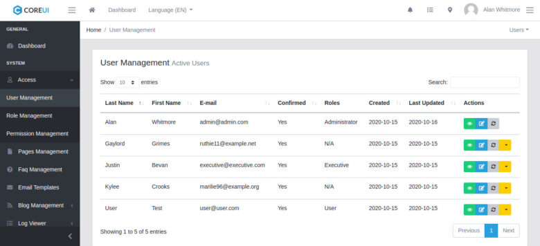 7 Best Free Laravel Admin Templates - freshDesignweb