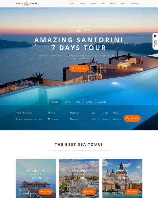 85 Best Travel Website Templates Free & Premium - freshDesignweb