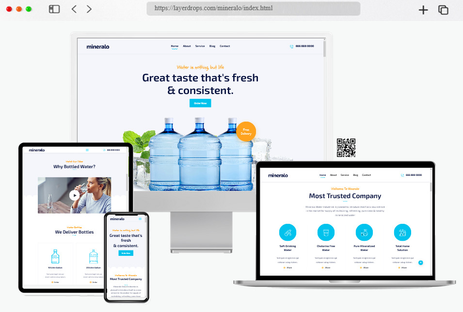 5 Best Drinking Water Website Templates 2024 – freshDesignweb
