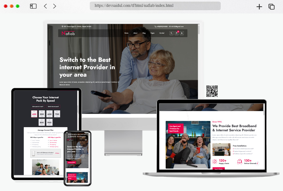 10+ Best Broadband & Internet Provider Website Templates 2025 ...