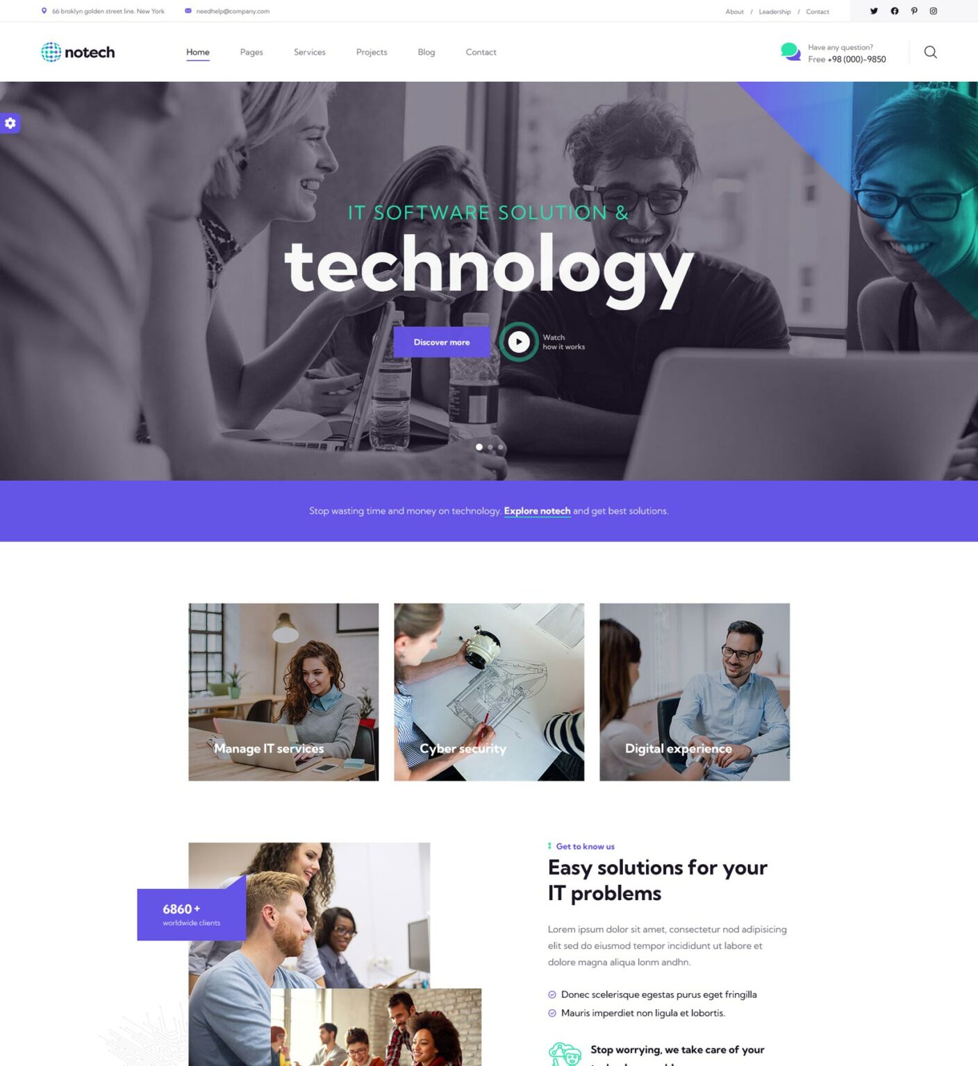 30 Best IT Company Website Templates 2024 - freshDesignweb