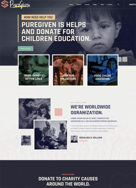 63 Best Charity WordPress Themes 2023 - freshDesignweb