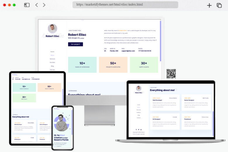 10+ Best HTML Resume Website Templates 2024 - freshDesignweb