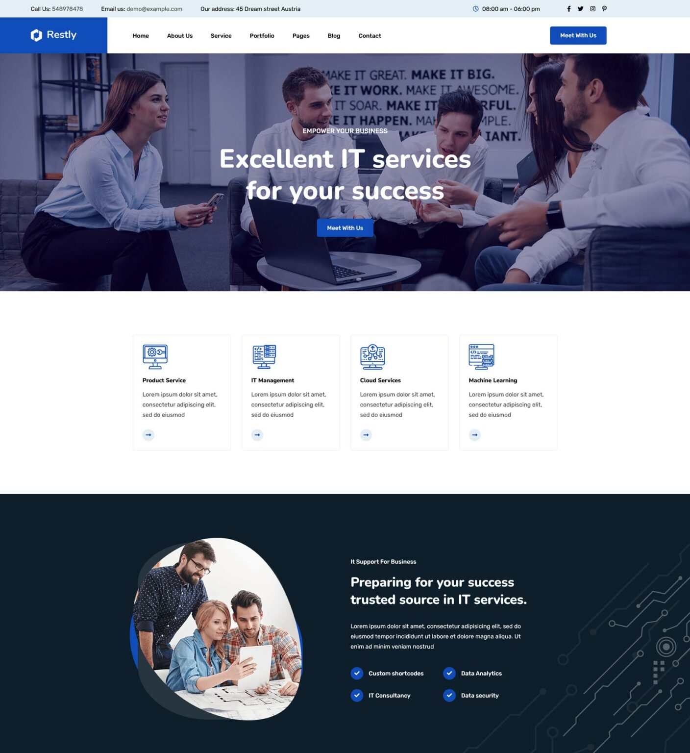 30 Best IT Company Website Templates 2024 - freshDesignweb