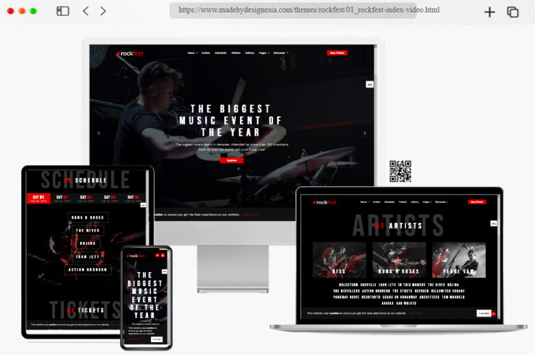 25 Best Music Website Templates Free & Premium - freshDesignweb