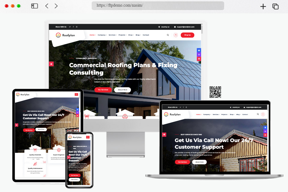 2024's Best Roofing Services WordPress Themes - freshDesignweb