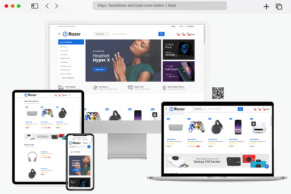 Top 10 eCommerce Website Templates for Electronics in 2025 - freshDesignweb