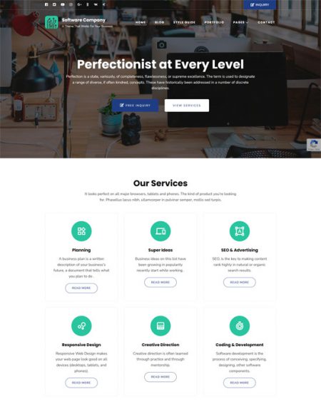 15 Free IT Solution & Software Company WordPress Themes – freshDesignweb