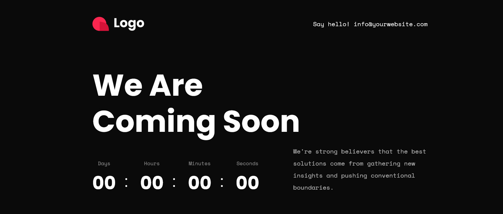 30+ Best Free Coming Soon HTML Website Templates 2025 - freshDesignweb