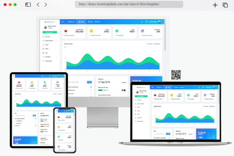 7 Best Free Laravel Admin Templates - freshDesignweb
