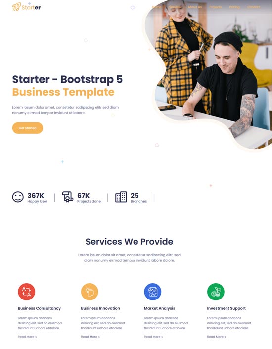 Bootstrap One Page Website Templates Free Download BEST HOME DESIGN IDEAS