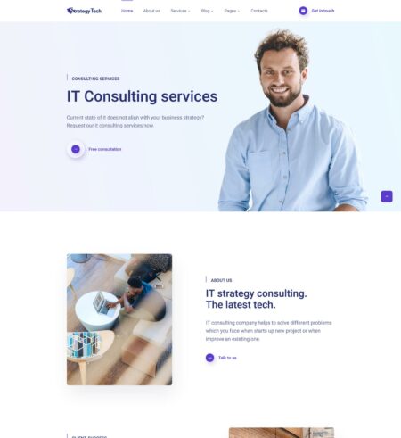 30 Best IT Company Website Templates 2024 - freshDesignweb